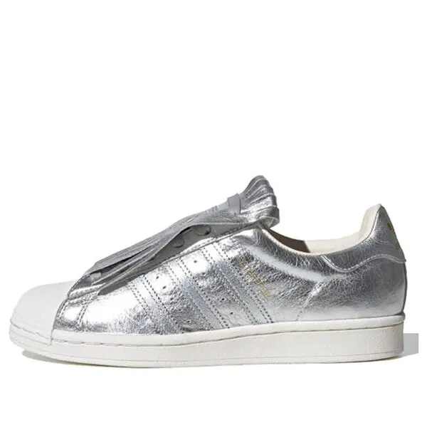 Adidas Superstar Fringe Metallic Sneakers - Silver