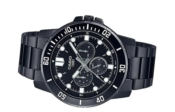 Casio Analog Stainless Steel Watch - Black