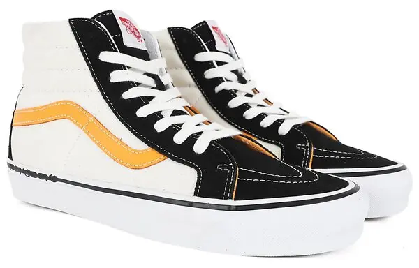 VANS X Noon Goons Slip-on 98 Dx High Top Sneakers - White/black/orange