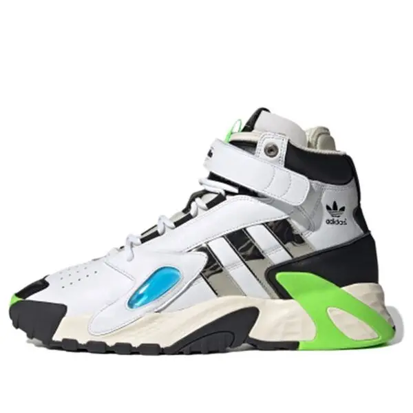 Adidas X Sankuanz Streetball Forum High-top Sneakers - White/green/black