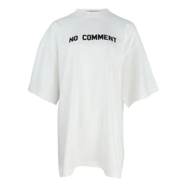 Balenciaga No Comment" T-shirt - White/black