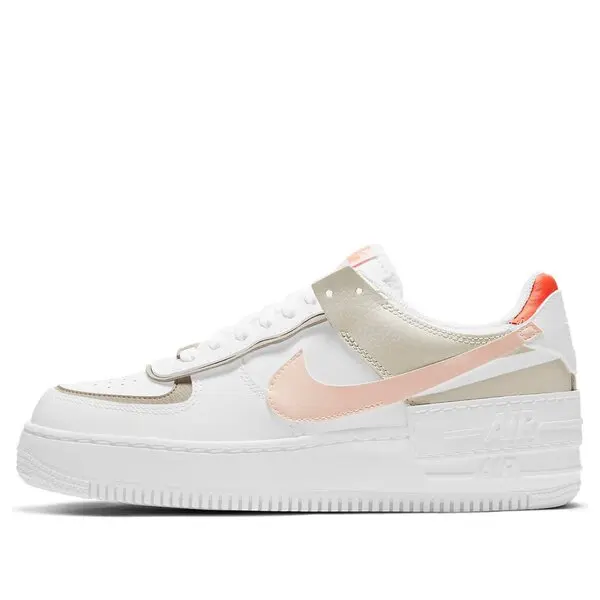 Nike Force 1 Low Shadow Sneakers - White/pink