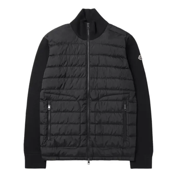 Moncler Padded Wool Cardigan Jacket
