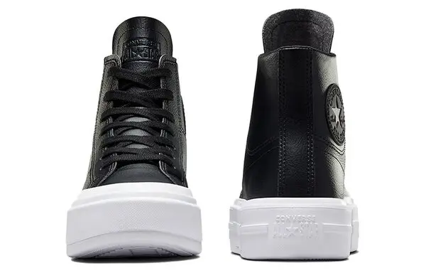 CONVERSE Chuck Taylor All Star Cruise Hi Platform Trainers In Leather - Black
