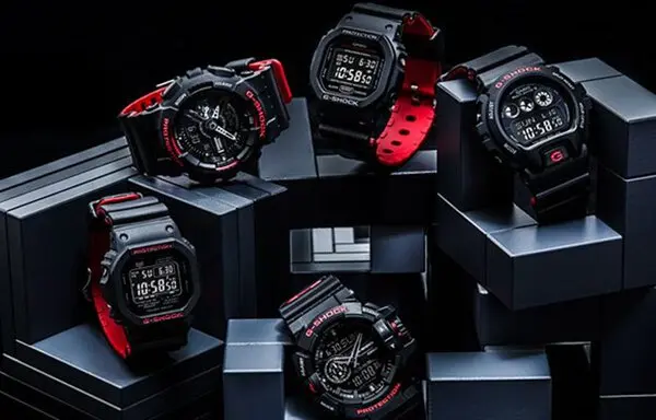 Casio G-shock Digital Watch - Black/red