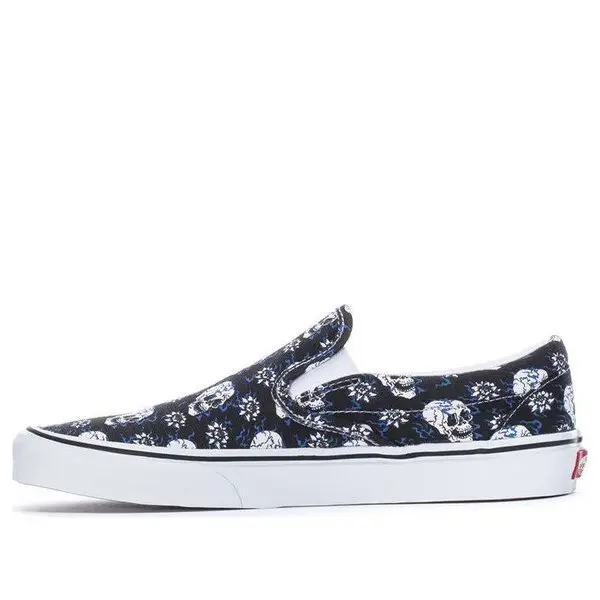 VANS Classic Slip-on "flash Skull" Sneakers - Black