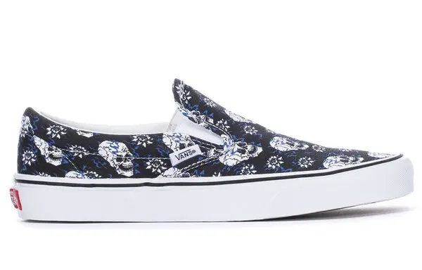 VANS Classic Slip-on "flash Skull" Sneakers - Black