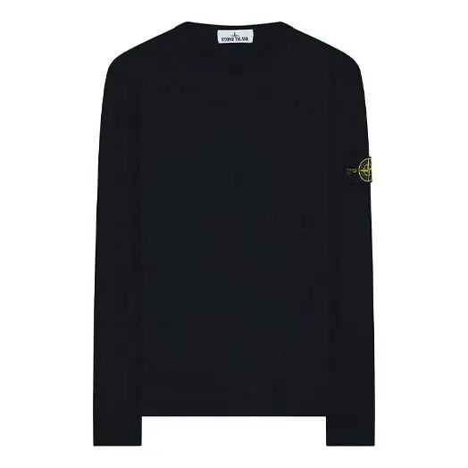 Stone Island Garment Dyed Crew Lightweight Sweatshirt - Black