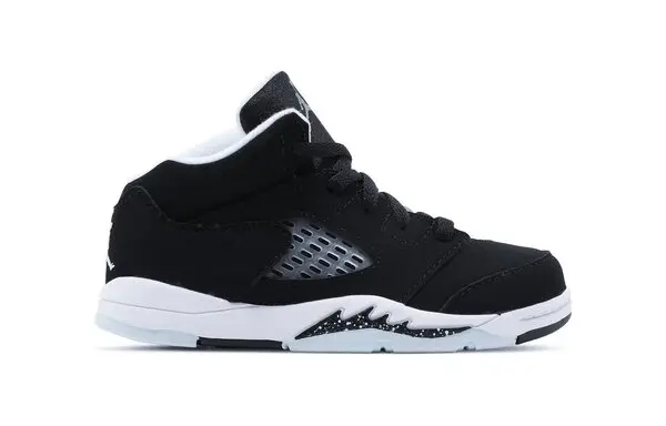 JORDAN Air 5 Retro High Top Sneakers - Black