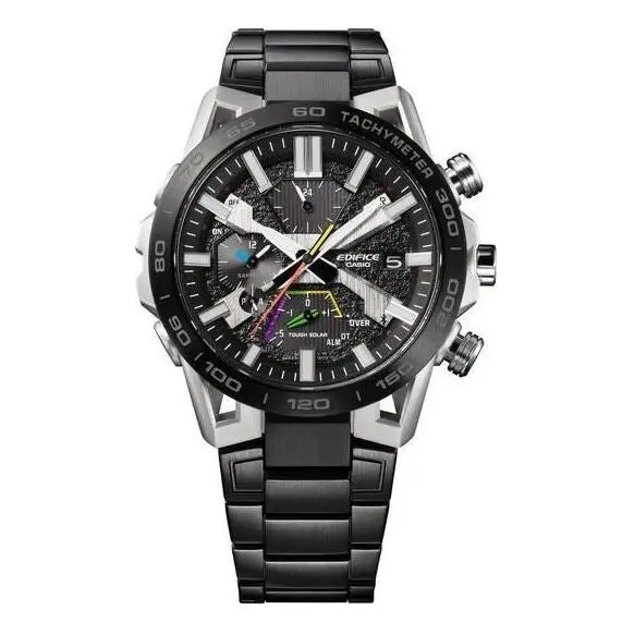Casio Edifice Stainless Steel Strap Watch - Black