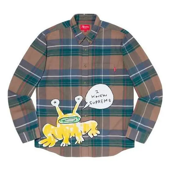 Supreme X Daniel Johnston Plaid Shirt - Multi-color