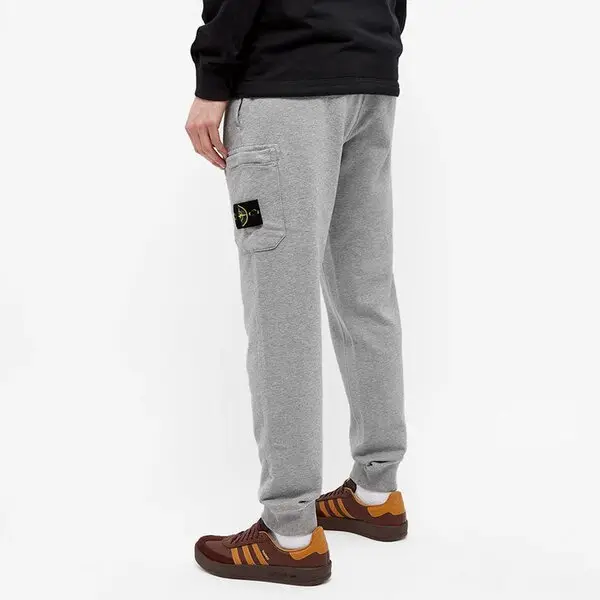 Stone Island Garment Dyed Pocket Pants - Grey Marl