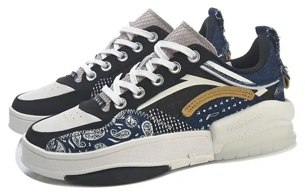 LI-NING Weiwu Skate Sneakers - Grey/white/blue