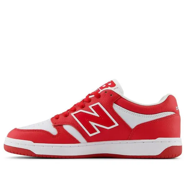 NEW BALANCE 480 Lace-up Sneakers - Red/white