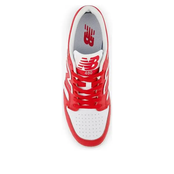 NEW BALANCE 480 Lace-up Sneakers - Red/white