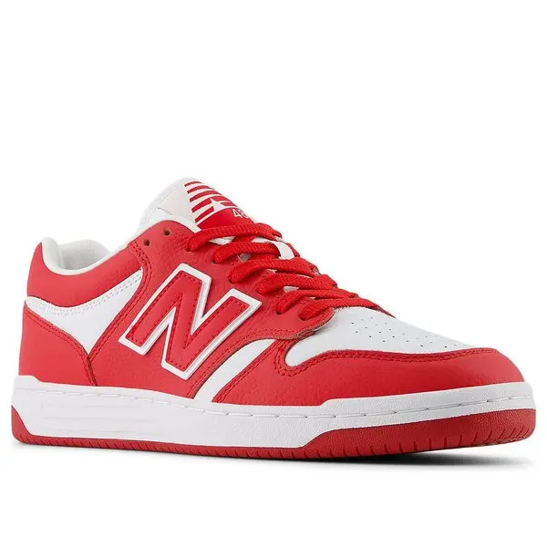 NEW BALANCE 480 Lace-up Sneakers - Red/white