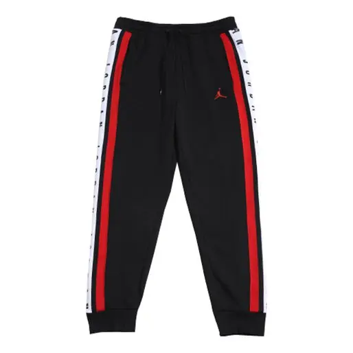JORDAN Bundle Feet Sports Fleece Lined Basketball Long Pants - Black