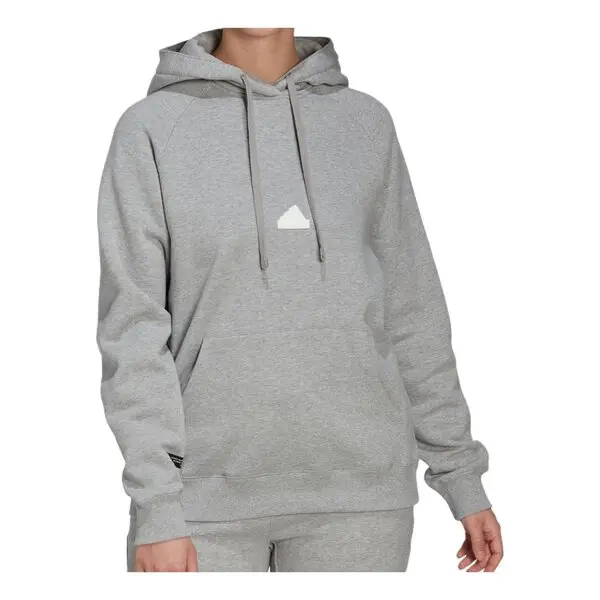 Adidas Oversized Hooded Sweatshirt - Grey