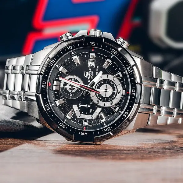 Casio Edifice Stainless Steel Chronograph Watch - Black
