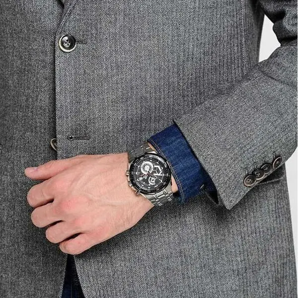 Casio Edifice Stainless Steel Chronograph Watch - Black