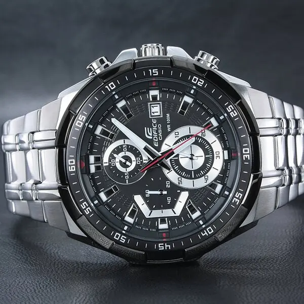Casio Edifice Stainless Steel Chronograph Watch - Black