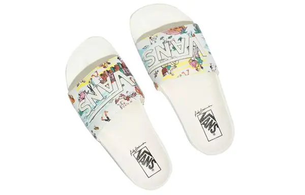 VANS Kide Slide-on Sandals With Graphic Print