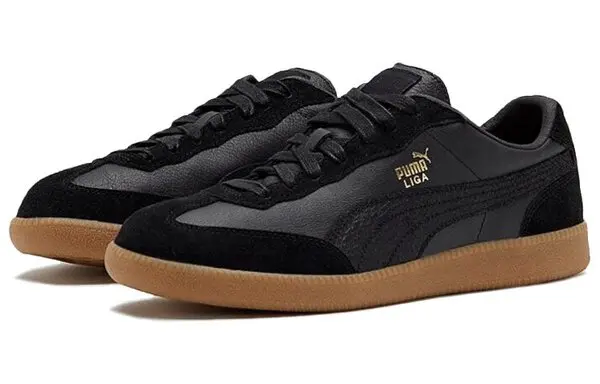 PUMA Liga Leather Retro Sneakers - Black