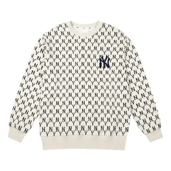 MLB New York Yankees Retro All-over Print Crewneck Sweater