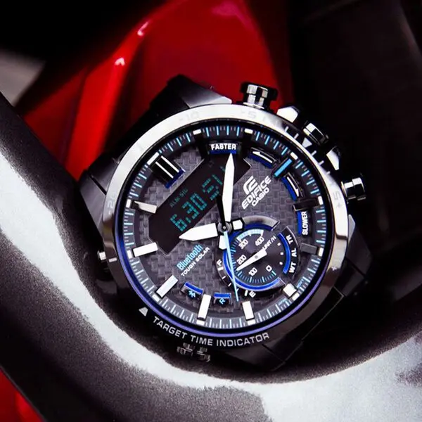 Casio Edifice Sports Solar Powered Stainless Steel Analog/digital Watch