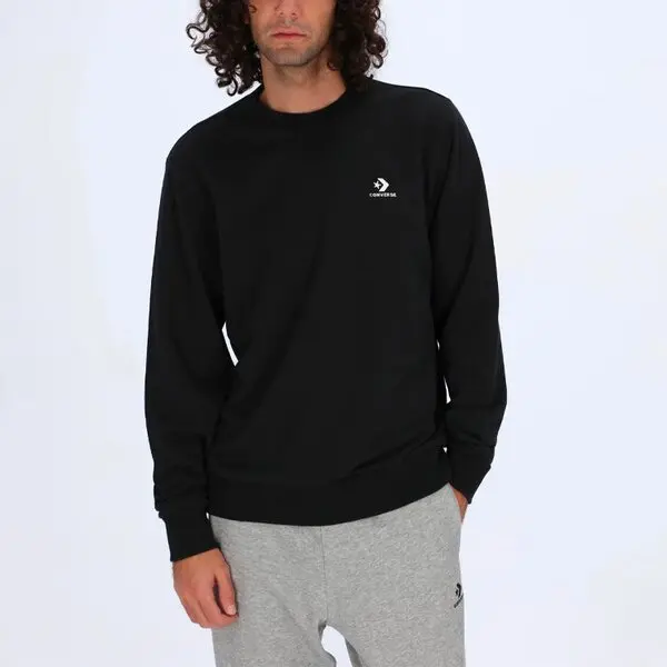 CONVERSE Casual Sports Logo Round Neck Pullover