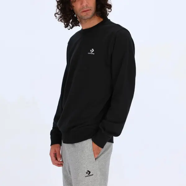 CONVERSE Casual Sports Logo Round Neck Pullover