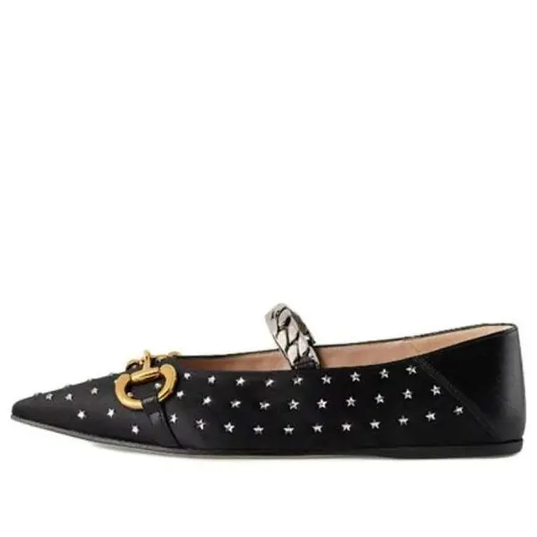Gucci Lovelight Flat Ballet Shoes - Black