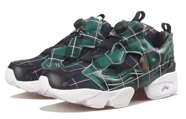 REEBOK X Opening Ceremony Instapump Fury Og Plaid Sneakers - Green