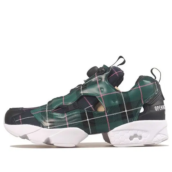 REEBOK X Opening Ceremony Instapump Fury Og Plaid Sneakers - Green
