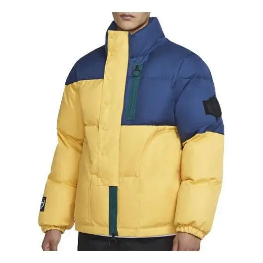Nike Premium Stay Warm Colorblock Woven Casual Stand Collar Jacket