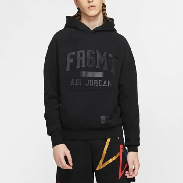 JORDAN X Fragment Design Collaboration Pullover Hoodie - Black