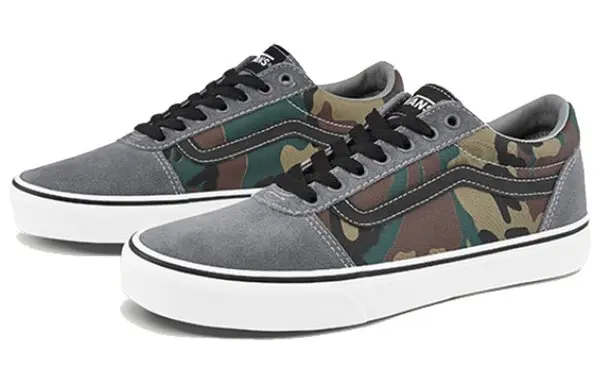 VANS Ward Camo Frost Grey Low Top Sneakers