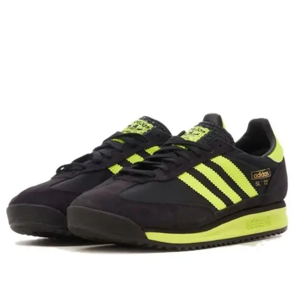 Adidas Originals Sl 72 Sneakers - Core Black/solar Yellow/gold Metallic