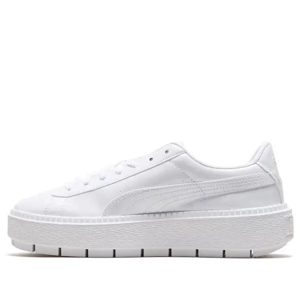 PUMA Basket Platform Retro Low Top Sneakers - White