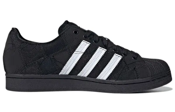 Adidas X Atmos X Recouture Superstar Patchwork Sneakers