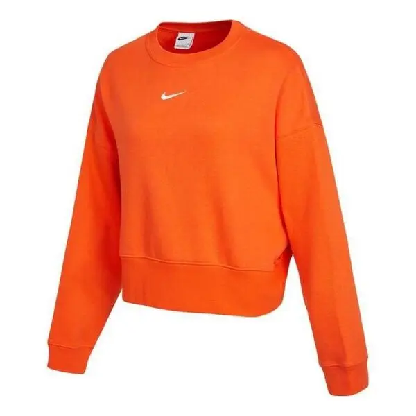 Nike Collection Oversized Crew Sweatshirt - Orange
