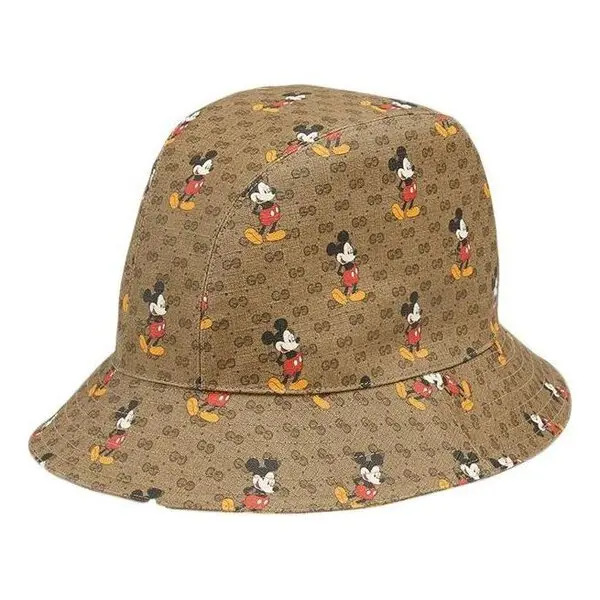 Gucci X Disney Mickey Monogram Bucket Hat - Brown