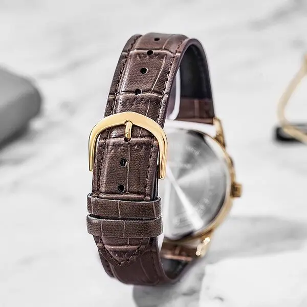Casio Dress Series Quartz Watch With Leather Strap
