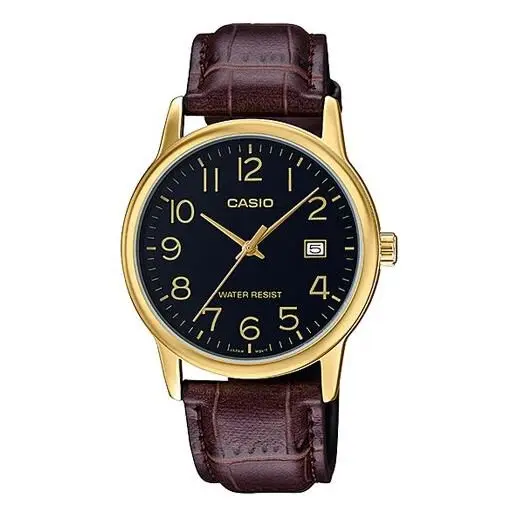 Casio Dress Series Quartz Watch With Leather Strap - Brown