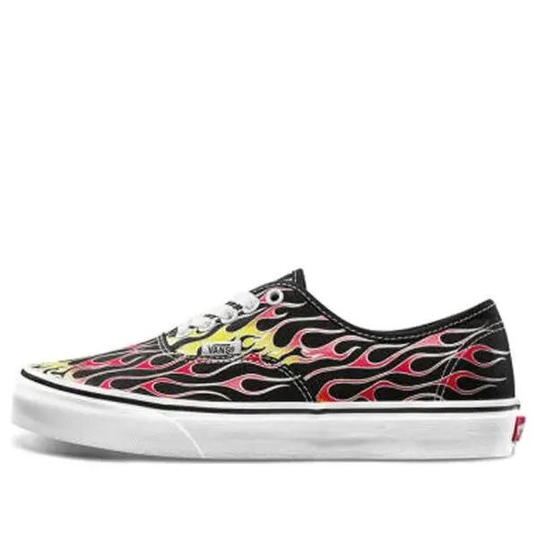 VANS Authentic "mash Up Flames" Lace-up Sneakers - Black