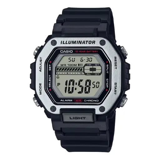 Casio Illuminator Water Resistant Watch - Black