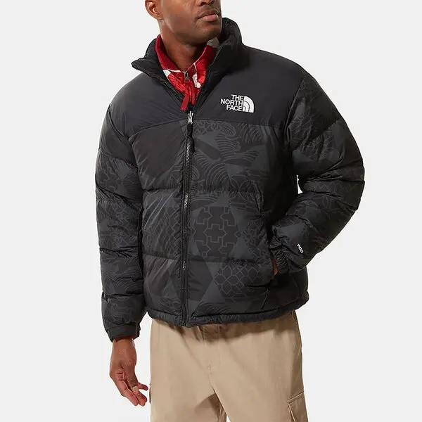 The North Face 1996 Retro Nuptse Ic Geo Tonal Print Puffer Jacket - None