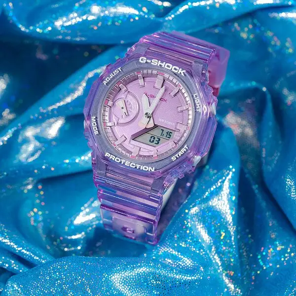 Casio G-shock Analog-digital Watch - Translucent Purple