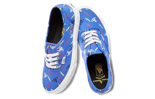 VANS Vivienne Westwood X Authentic 'thunderbolt Orbs' Sneakers - Blue/white