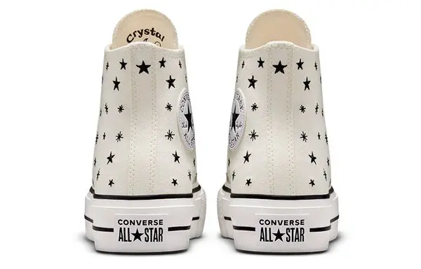 CONVERSE Chuck Taylor All Star Lift Platform High 'embroidered Stars Egret